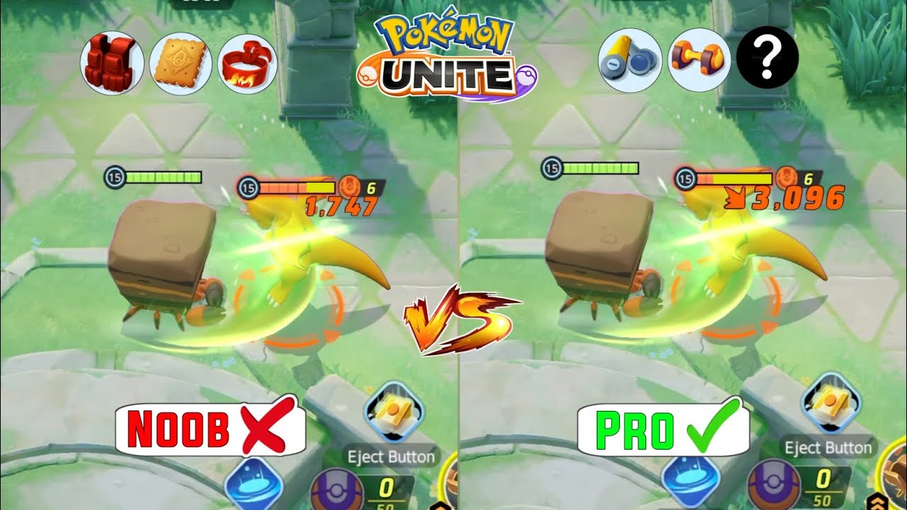 Crustle One Shot build! Most Deadly Build for Crustle | Pokemon unite ...