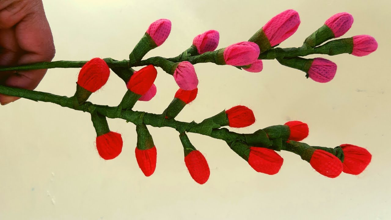 Beautiful Flower Bud Making with Cloth Bag|DIY|Best Out Of Waste|Easy ...