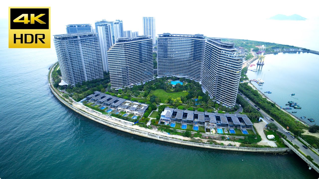 [4K HDR] Aerial photography of Riyue Bay in Wanning, Hainan, China ...