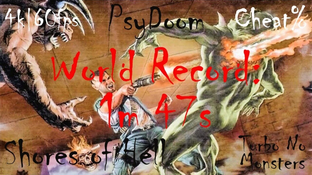 PsyDoom: Shores of Hell in 1m 47s 920ms (Cheat%, Turbo, No Monsters ...
