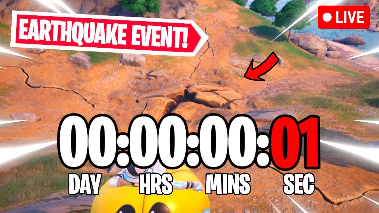 FORTNITE EARTHQUAKE EVENT COUNTDOWN LIVE🔴 24/7 & Fortnite Live Event ...
