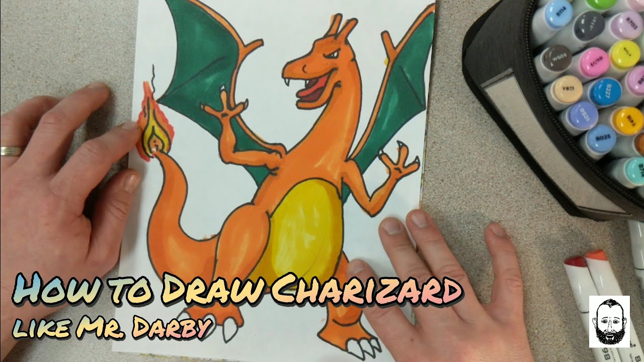 How to Draw Charizard EX - YouTube