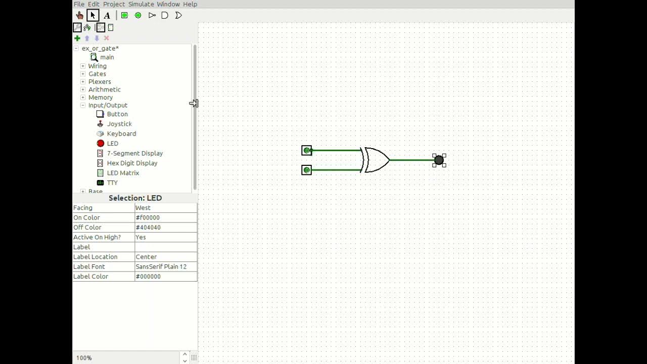 Simulating XOR Gate Using Logisim - YouTube