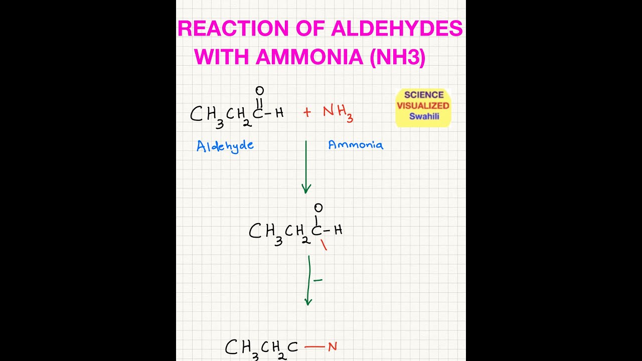 IMINE FORMATION: Reaction of aldehydes with ammonia - YouTube