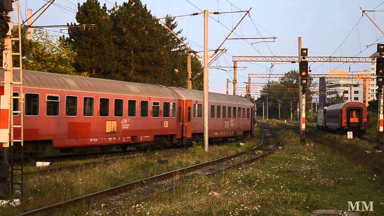 CFR Romania, Trenuri e ativitate ferroviaria, gara de Brasov - YouTube