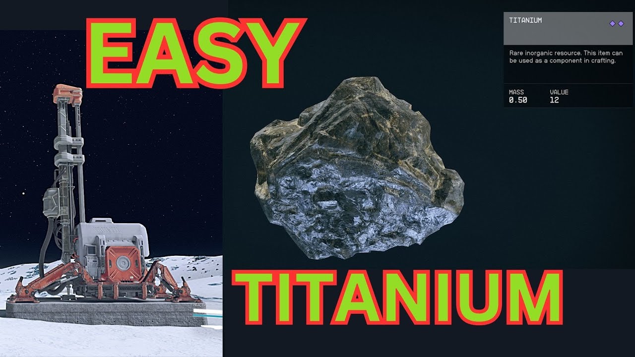 Easy Titanium Mining Location Starfield - YouTube