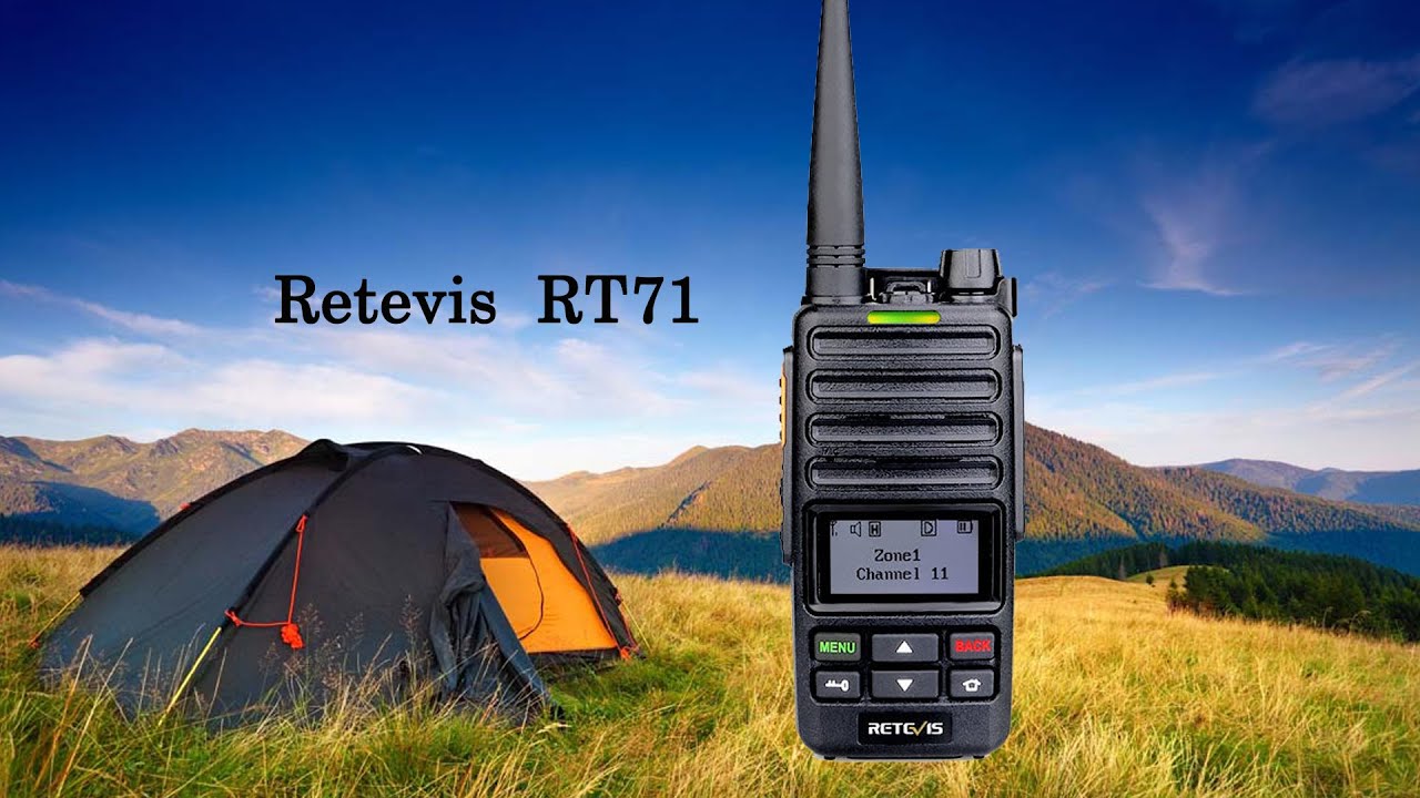 Retevis RT71 DMR Digital UHF 400 480MHz 5W Walkie Talkie - YouTube