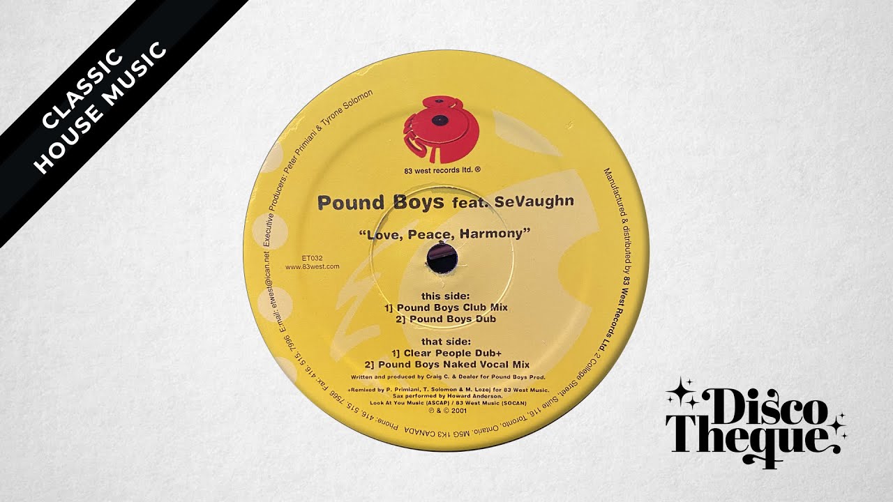Pound Boys ft. SeVaughn - Love, Peace, Harmony (Clear People Dub) - YouTube