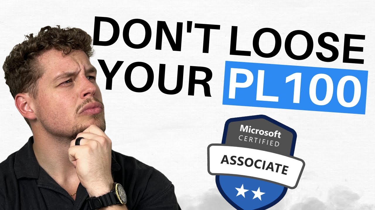 How to RENEW your MICROSOFT PL-100 Certification - YouTube