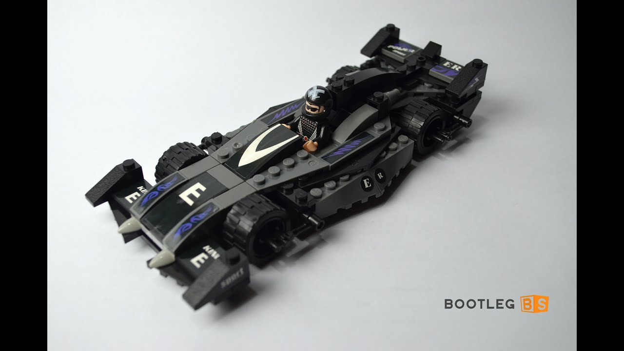 Speed Build KAZI Power Racer 6504 (Grey Ghost Knockoff from Lego 8161 ...