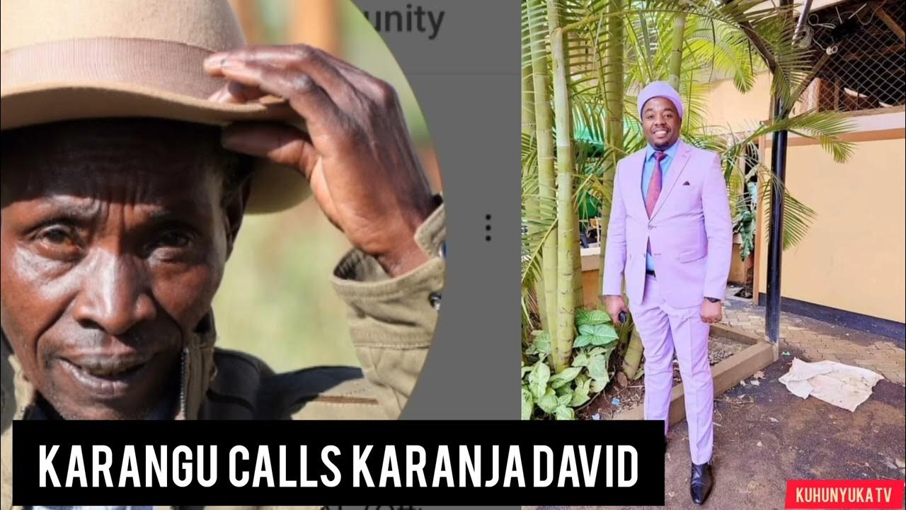 Karangu wa Muraya clears the air that he didn't take away Karanja David's donated money - YouTube