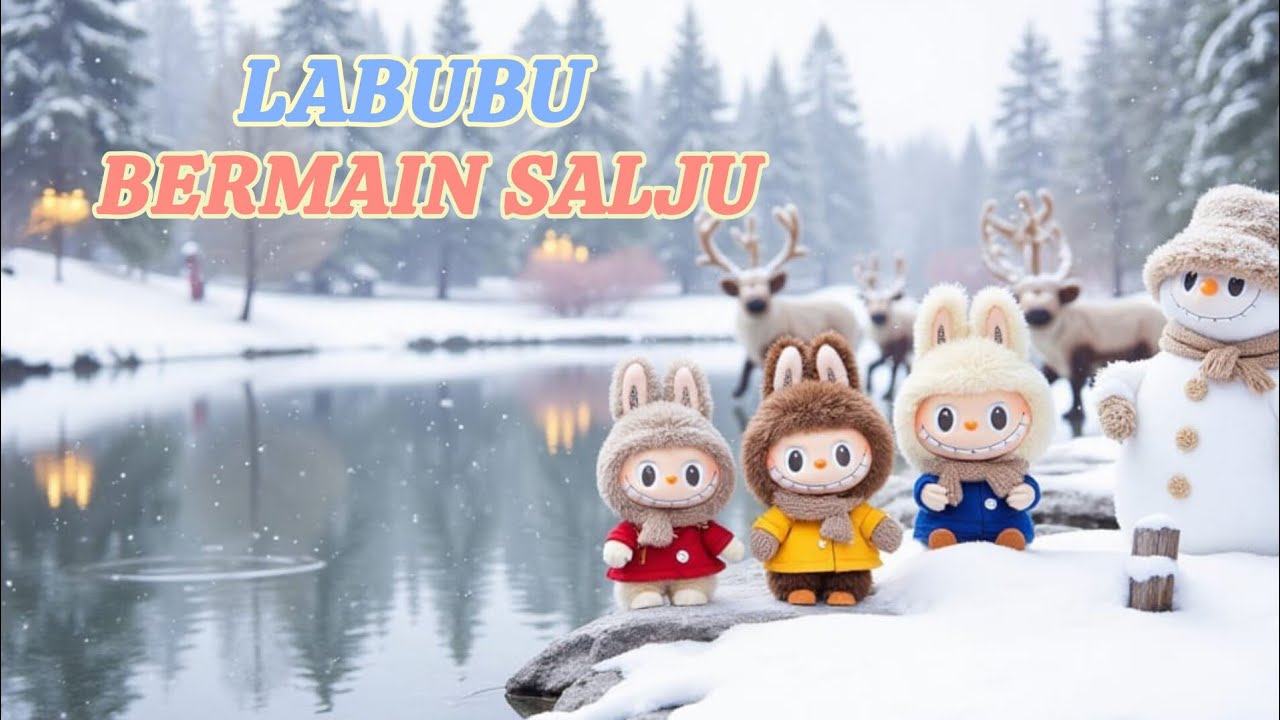 Lagu labubu bermain salju - lagu anak Indonesia #lagulabubu # ...