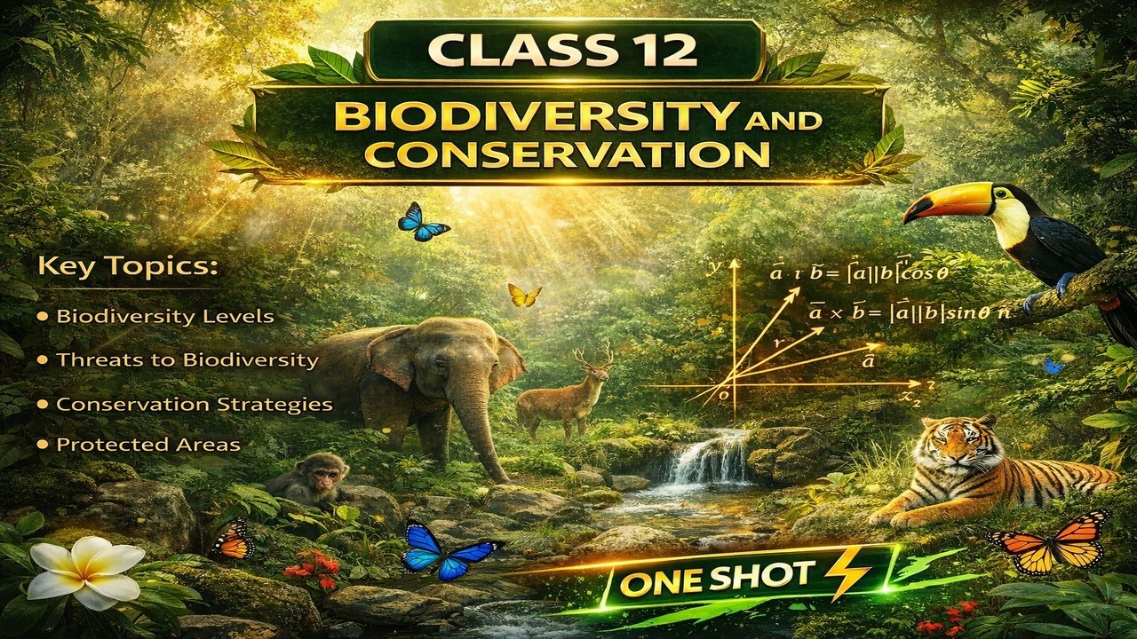 CBSE Class 12 || Biology || Biodiversity and Conservation || Animation ...