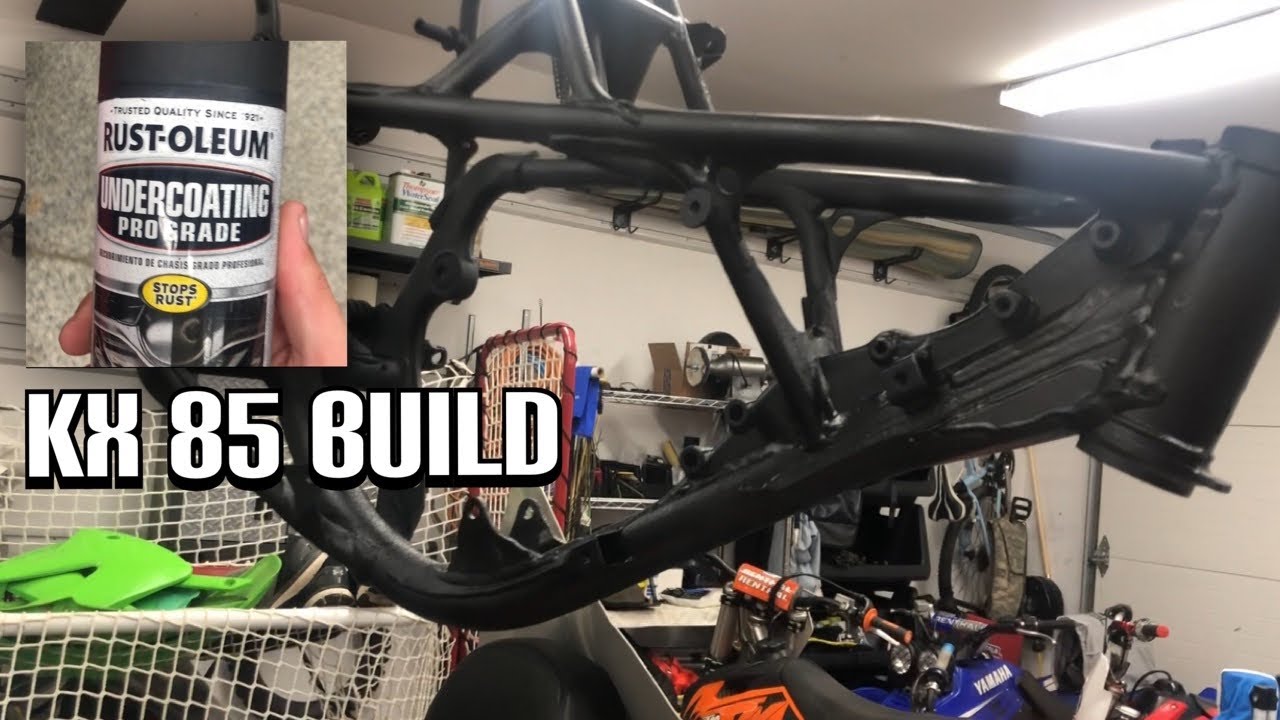 KX 85 | painted the FRAME PT 2. - YouTube