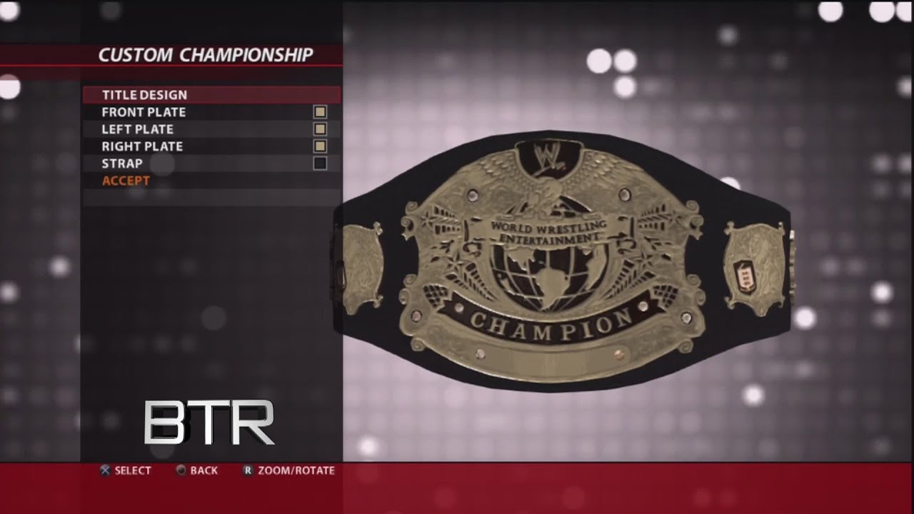 WWE 2K16 Creations Custom Championship Editor WWE Orignal Undisputed ...