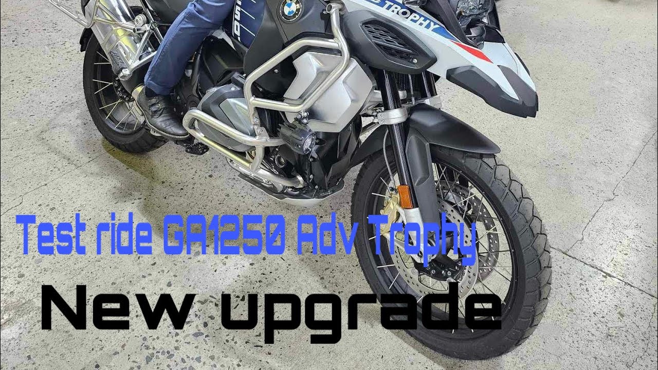 Break in ride for my new GS1250 Adventure trophy - YouTube