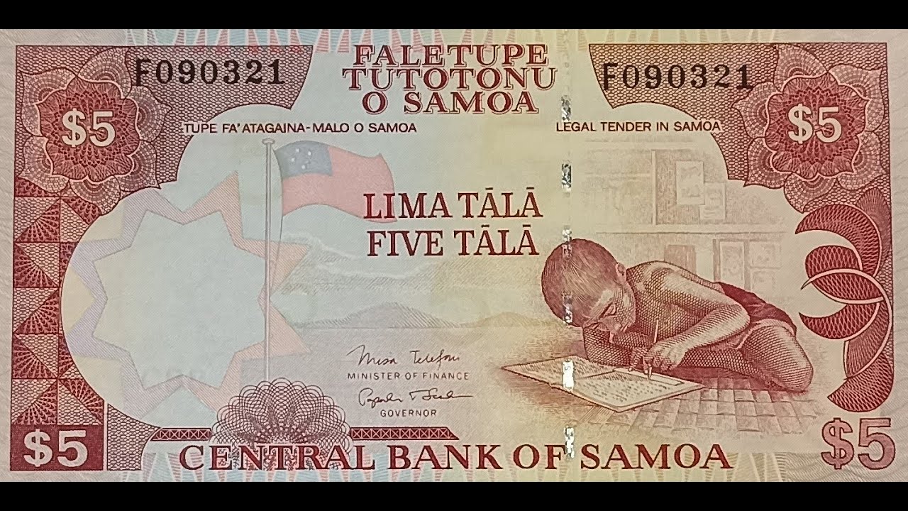SAMOA 5 TALA 2002 BANKNOTES COLLECTING FIAT CURRENCY PAPER MONEY NOTE ...
