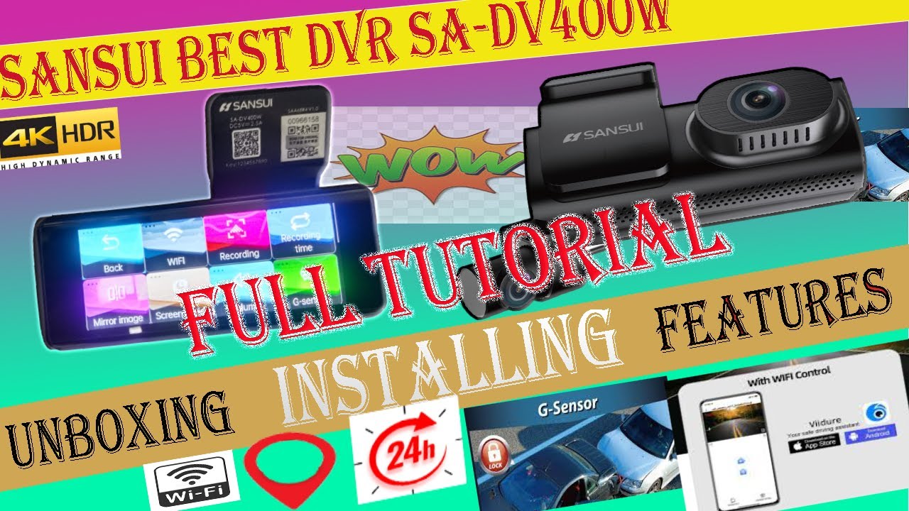SANSUI SA-DV400W 4K DVR||FULL TUTORIAL|| FEATURES||INSTALLING - YouTube