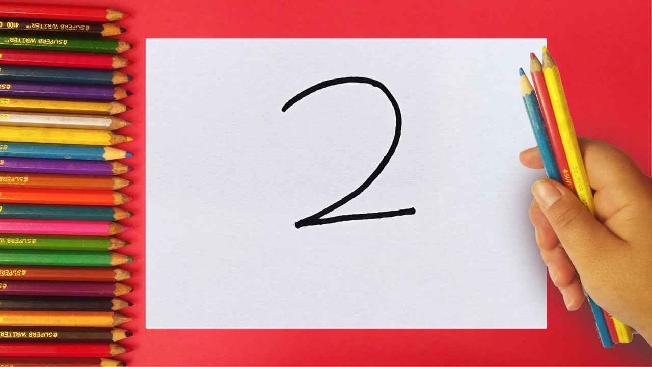 What We Can Draw With Number Two? | Drawing With Numbers For Kids - YouTube