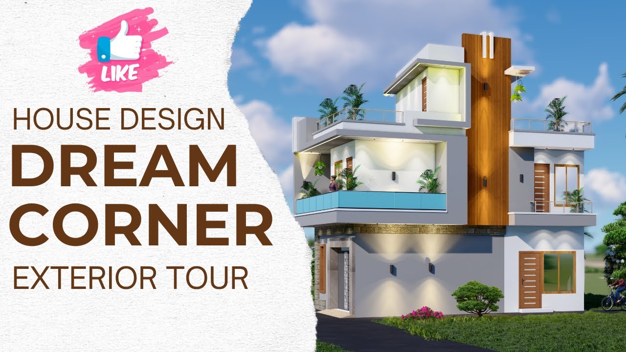 Dream Corner House 3D Elevation | Best Modern Design Ideas 2025 ! - YouTube