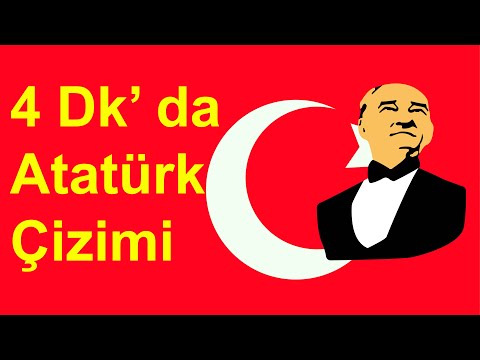 KOLAY ATATÜRK RESMİ ÇİZİMİ - KOLAY ATATÜRK ÇİZİMLERİ 2023
