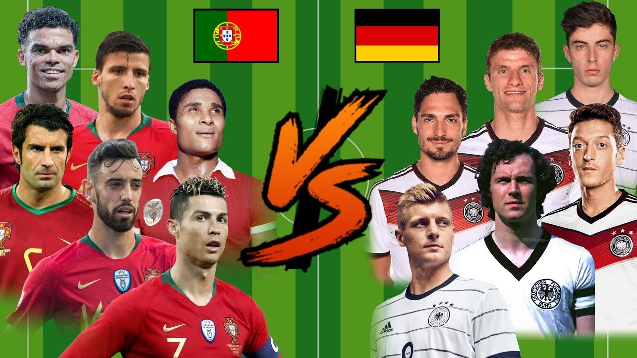 Portugal Legends vs Germany Legends💪(Ronaldo-Kross-Quaresma-Ozil) - YouTube
