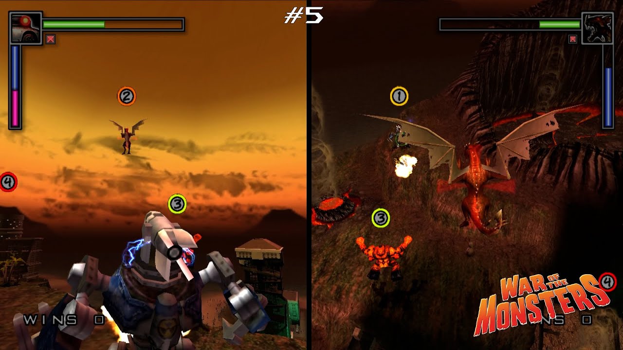 WAR OF THE MONSTERS【 ขีปนาวุธติดตาม 】PS2 Gameplay Walkthrough \ No ...