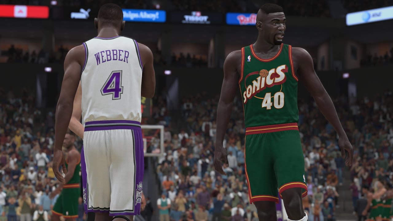 NBA CLASSIC 1996 SEATTLE SUPERSONIC vs 1999 SACRAMENTO KINGS NBA 2K24 ...