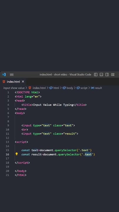 How to get User value while typing using JavaScript #javascript #coding - YouTube