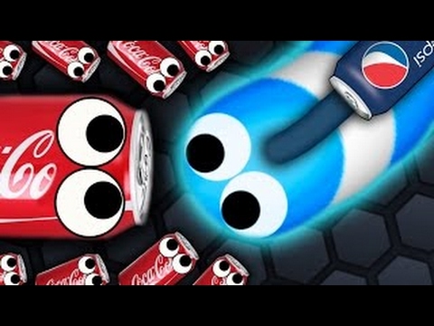 Slither.io 500 COCA COLA SNAKES vs. 1 PEPSI SNAKE // Slitherio Gameplay ...