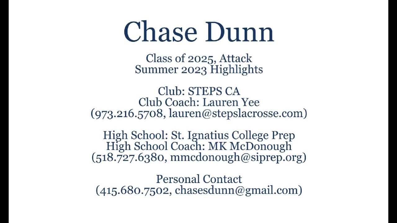 Chase Dunn Summer 2023 Highlights - YouTube