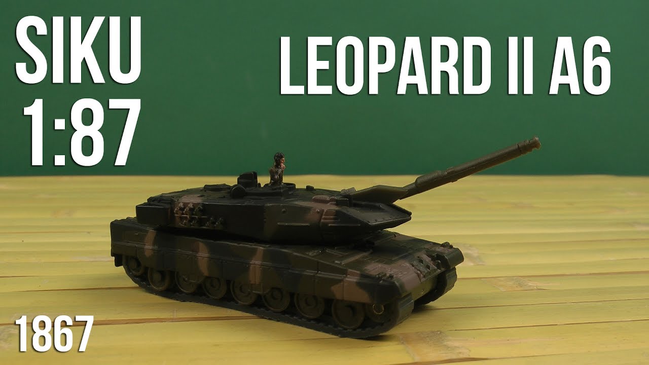 Распаковка Siku 1:87 Leopard II А6 1867 - YouTube