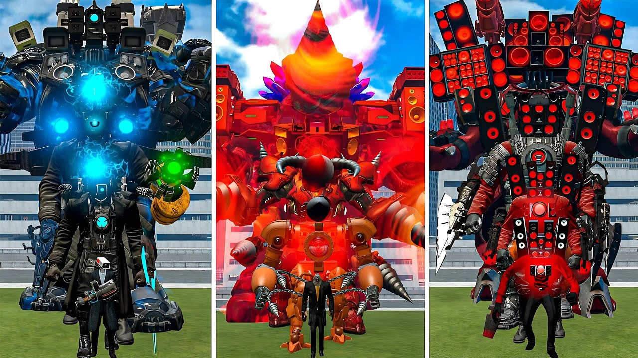 ALL UPGRADED IRON TITAN DRILL MAN VS ALL TITAN SPEAKERMAN VS ALL TITAN ...