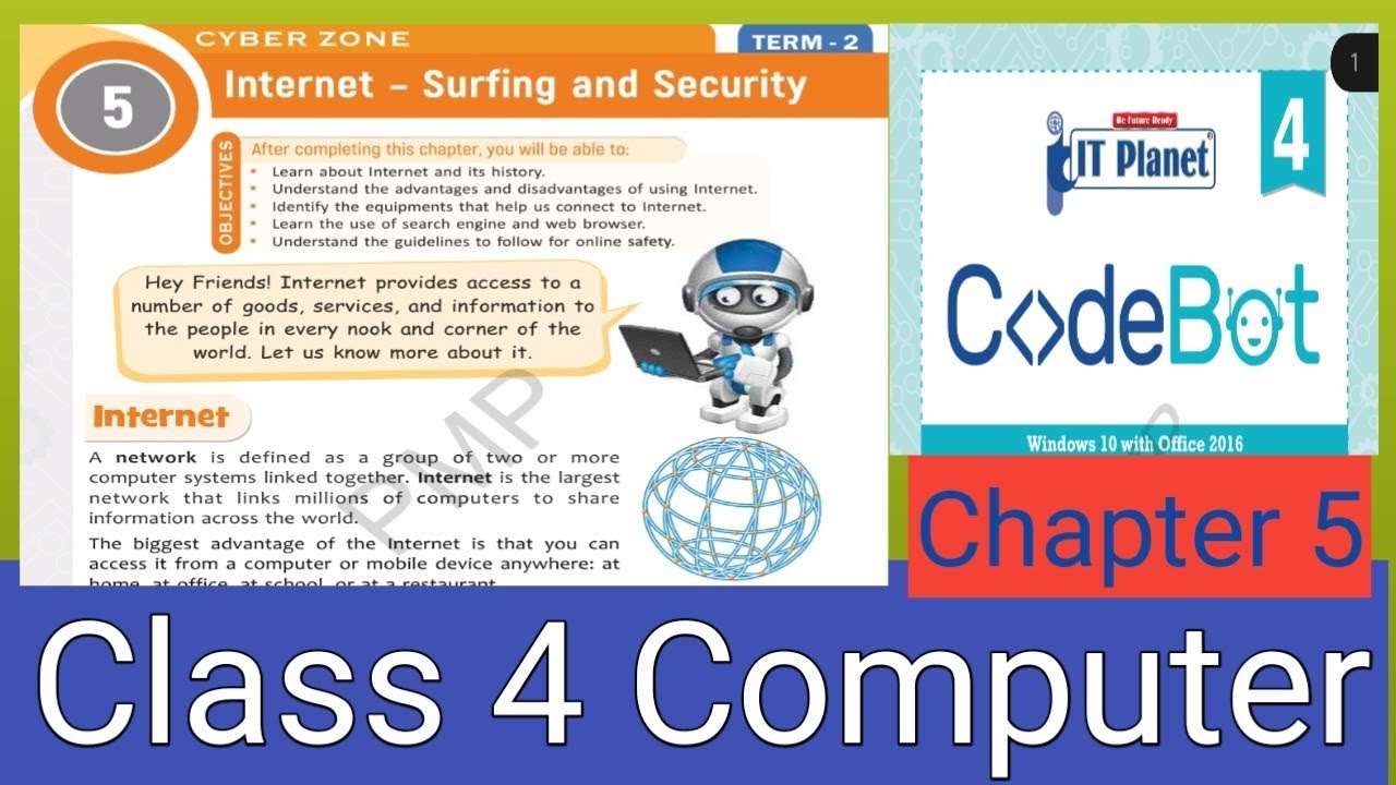 Internet Surfing And Security Explanation And Exercise Solutions Ch 5 Class 4 Computer