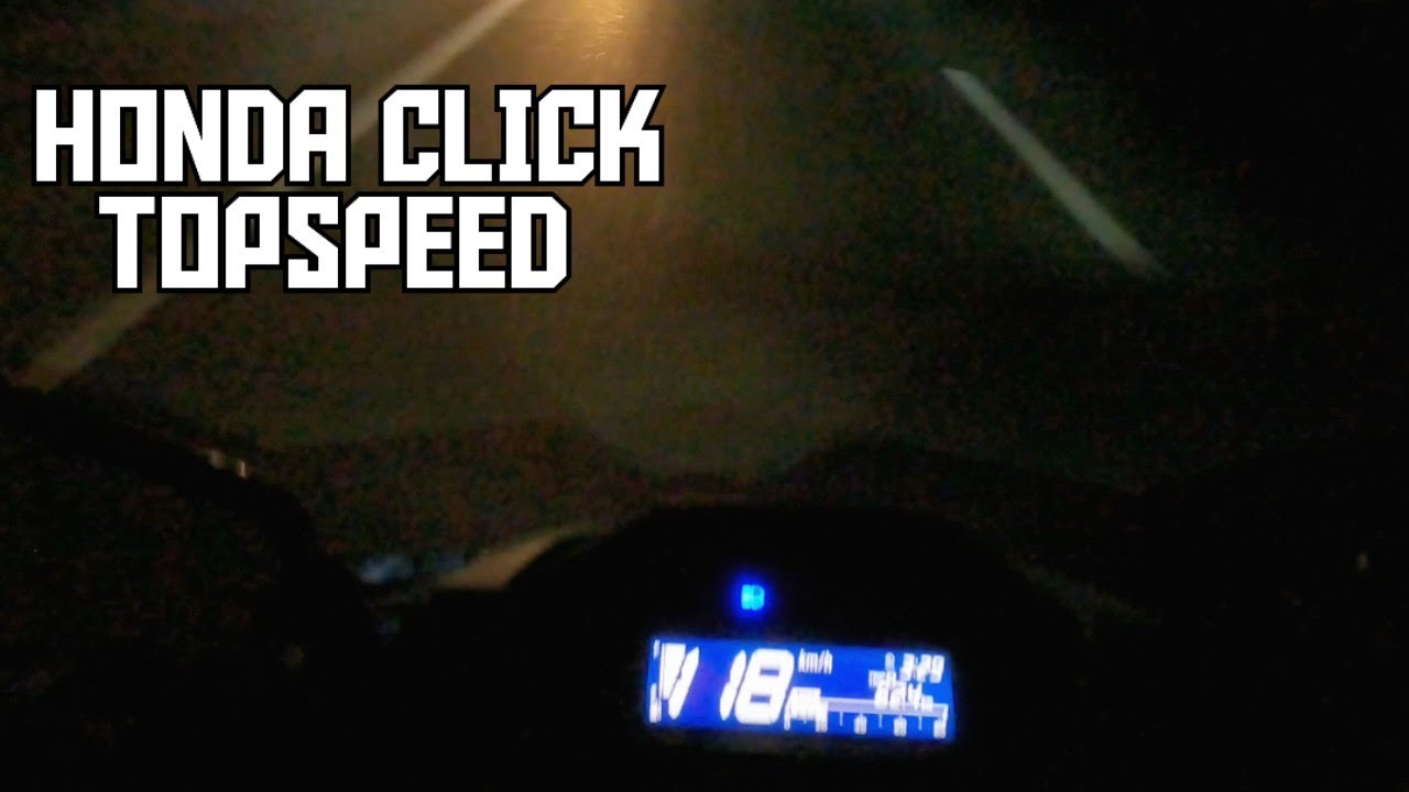 HONDA CLICK 160 TOPSPEED ALL STOCK ! - YouTube