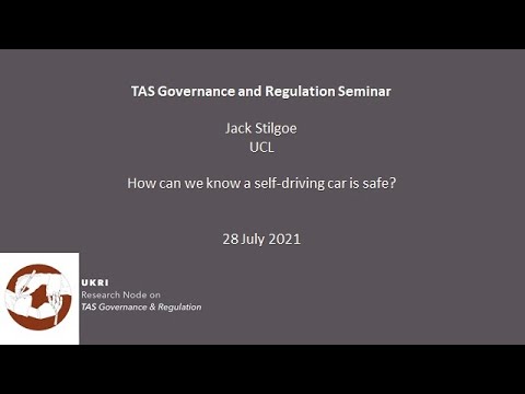 TAS Governance Node Seminar - Jack Stilgoe, UCL - YouTube