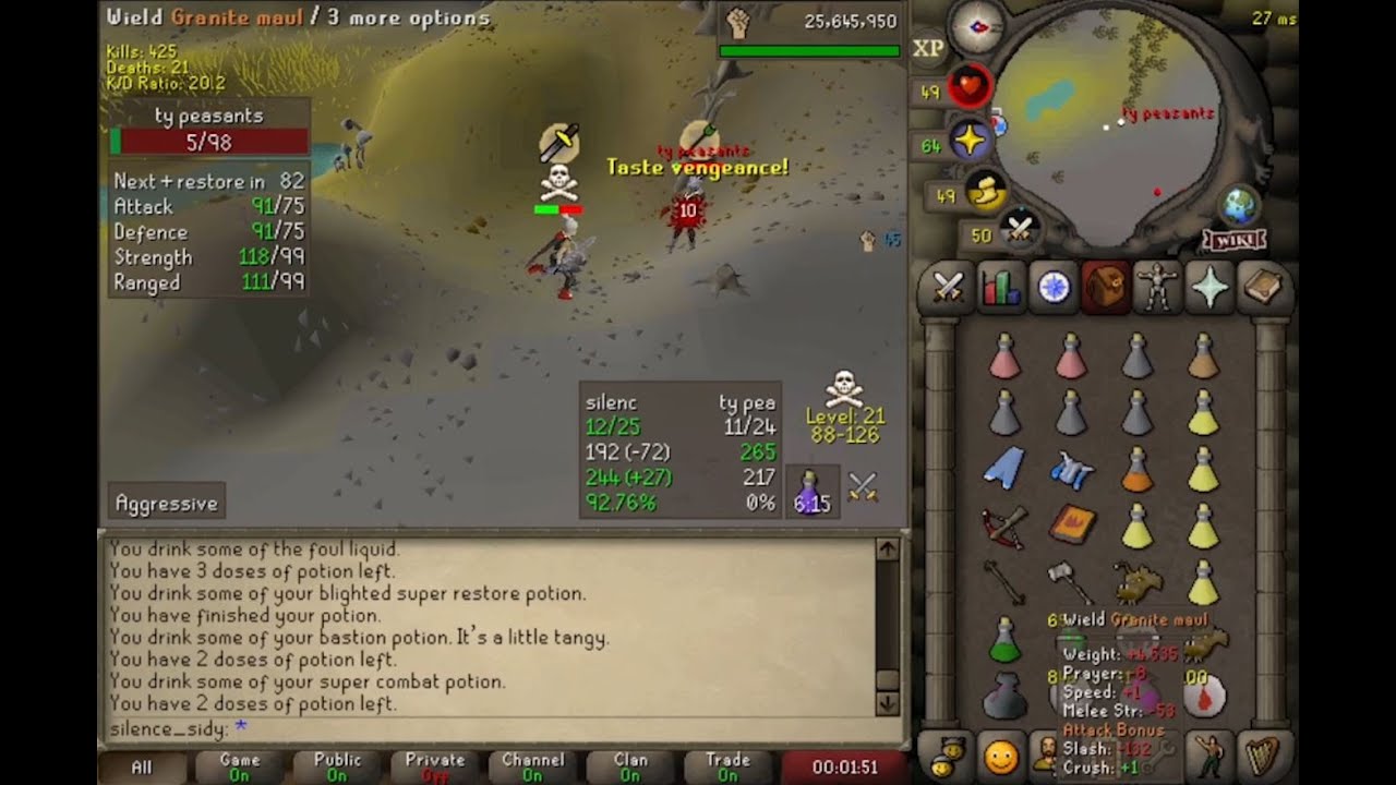 OSRS - Pking at obscure locations (Venenatis) - YouTube