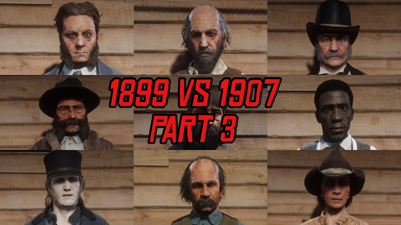 RDR2 1899 vs 1907 Characters Changes Over Time Part 3 - YouTube