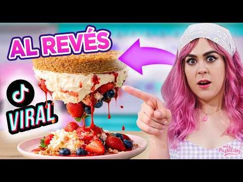 Probé el Cheesecake AL REVÉS viral 🤯 ¡sin HORNO ni HUEVO!