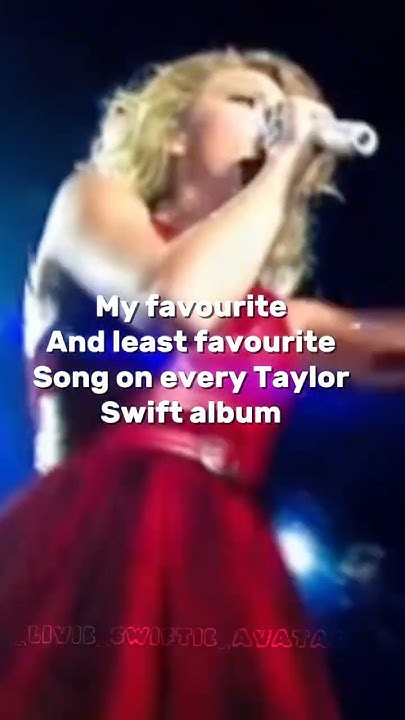 My favourite and least favourite song on every Taylor swift song ( part 2 #swiftie #taylorswift ...