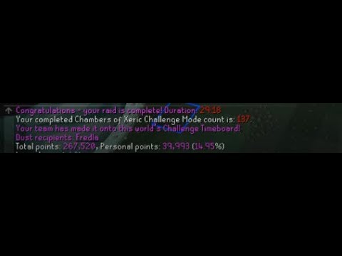 OSRS Fredla metamorphic dust 137kc (full raid) - YouTube