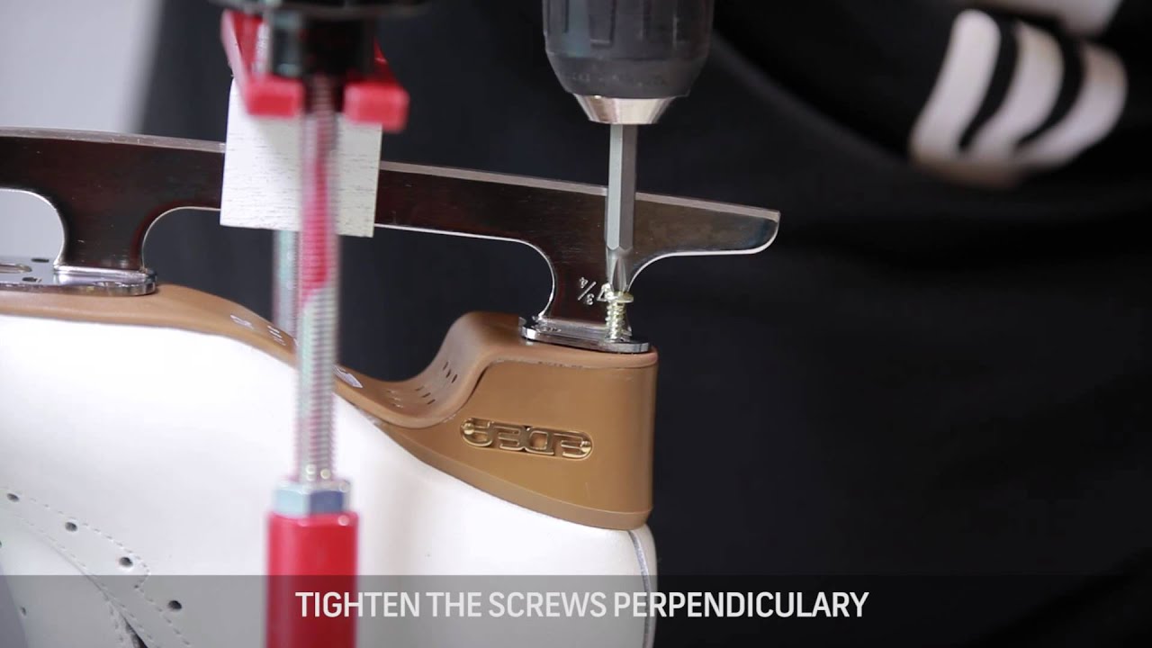 Mounting Ice blade in Edea skating boot - YouTube