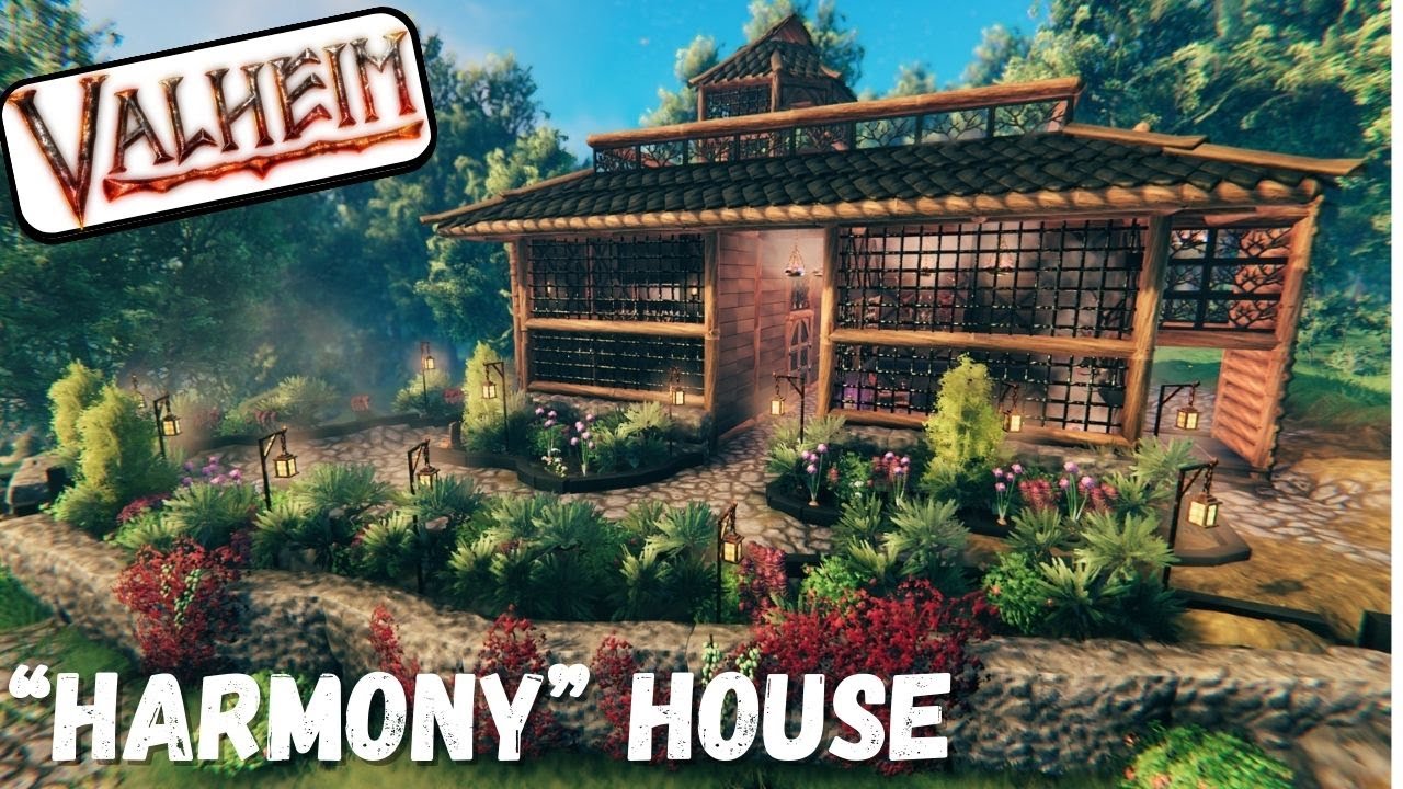I Built A Garden House Called Harmony In Valheim | Time-Lapse Gameplay ...