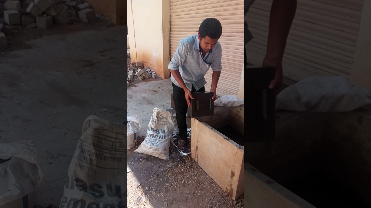 Water absorption test for mud block - YouTube