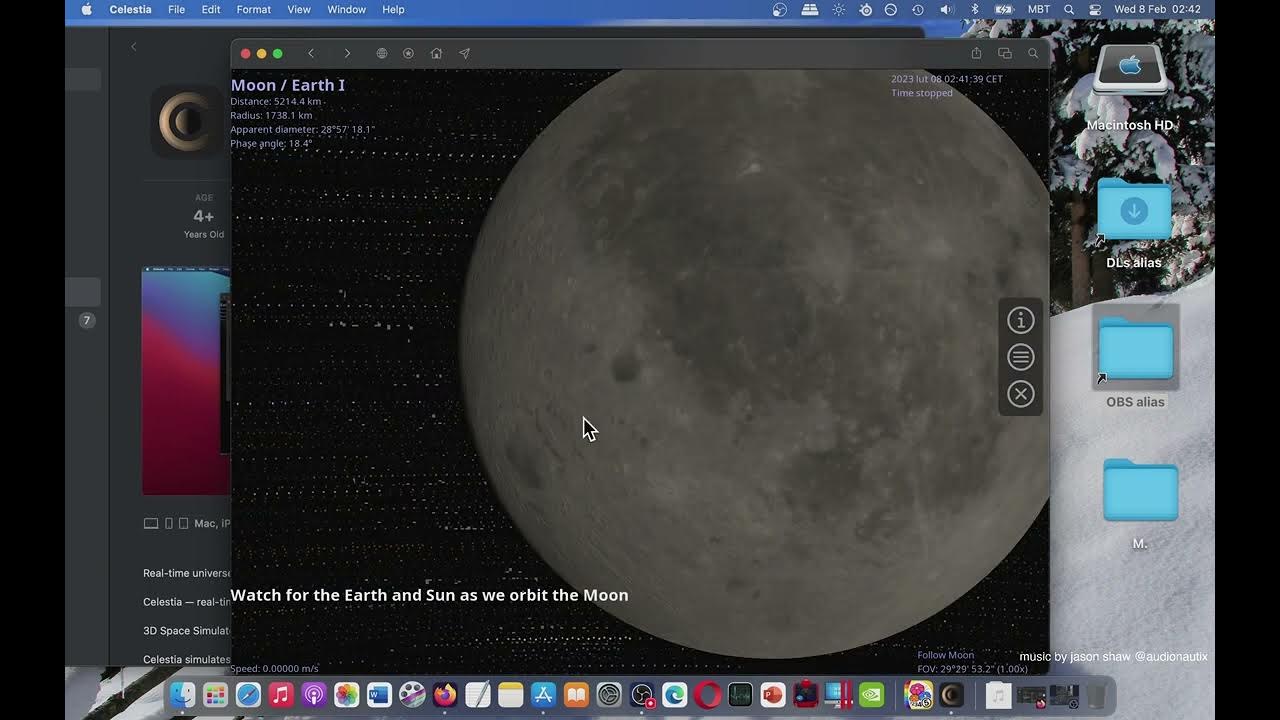 Celestia Space Simulator Basic Overview (Mac App Store) - YouTube