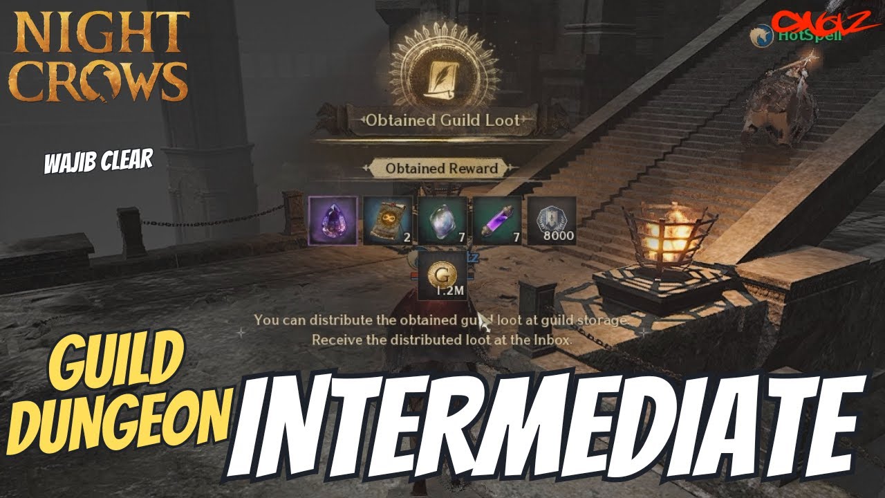 TRIK GUILD F2P CLEAR GUILD DUNGEON INTERMEDIATE - NIGHT CROWS NFT/P2E - YouTube