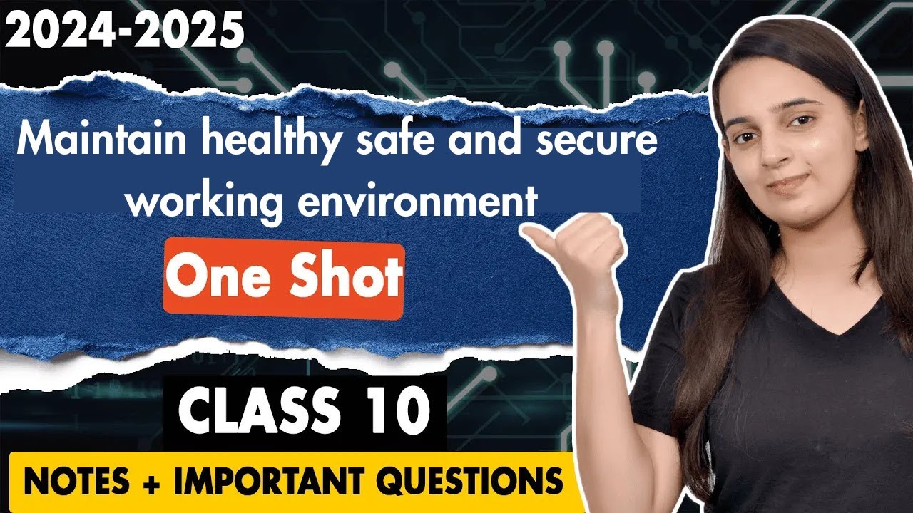 Maintain Healthy Safe and Secure Working Environment Class 10 ...