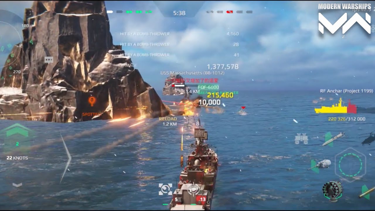 RF Anchar (Project 1199)//1.4M+ Damage //Modern Warships - YouTube