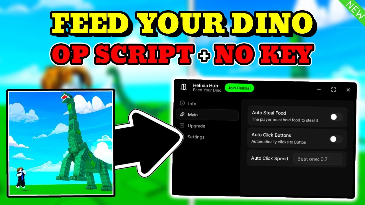 *NEW* Feed your Dino OP Script (AUTO CLICK, AUTO STEAL FOOD, AUTO ...