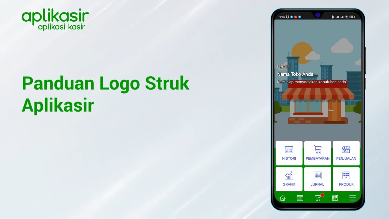 Panduan Logo Struk Aplikasir - YouTube